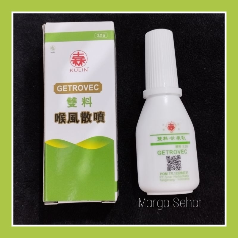 Jual GETROVEC SPRAY/HOUFUNGSAN SEMPROT/OBAT SARIAWAN/TENGGOROKAN KERING ...