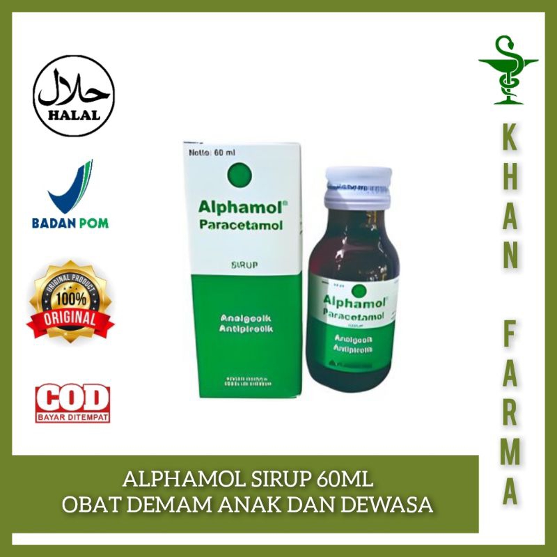 Jual ALPHAMOL SIRUP 60ML OBAT DEMAM DAN PEREDA NYERI ANAK DAN DEWASA ...
