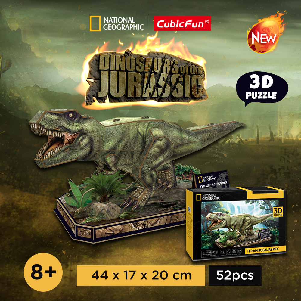 Jual CUBICFUN National Geographic Tyrannosaurus Rex (T-Rex) - 3D Puzzle ...