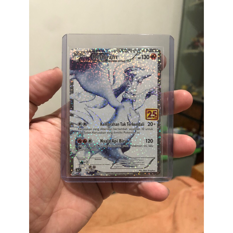 Jual Kartu Pokemon TCG Reshiram PROMO 25th Anniversary ORIGINAL INDONESIA | Shopee Indonesia