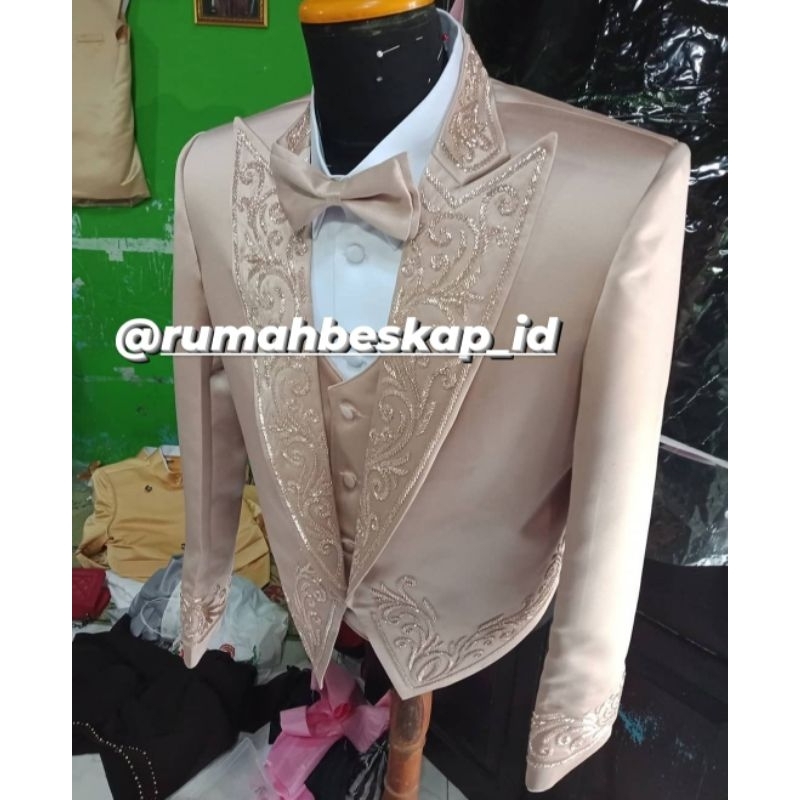 Jual beskap pengantin jawa solo langen harjan/jas tradisonal adat jawa ...