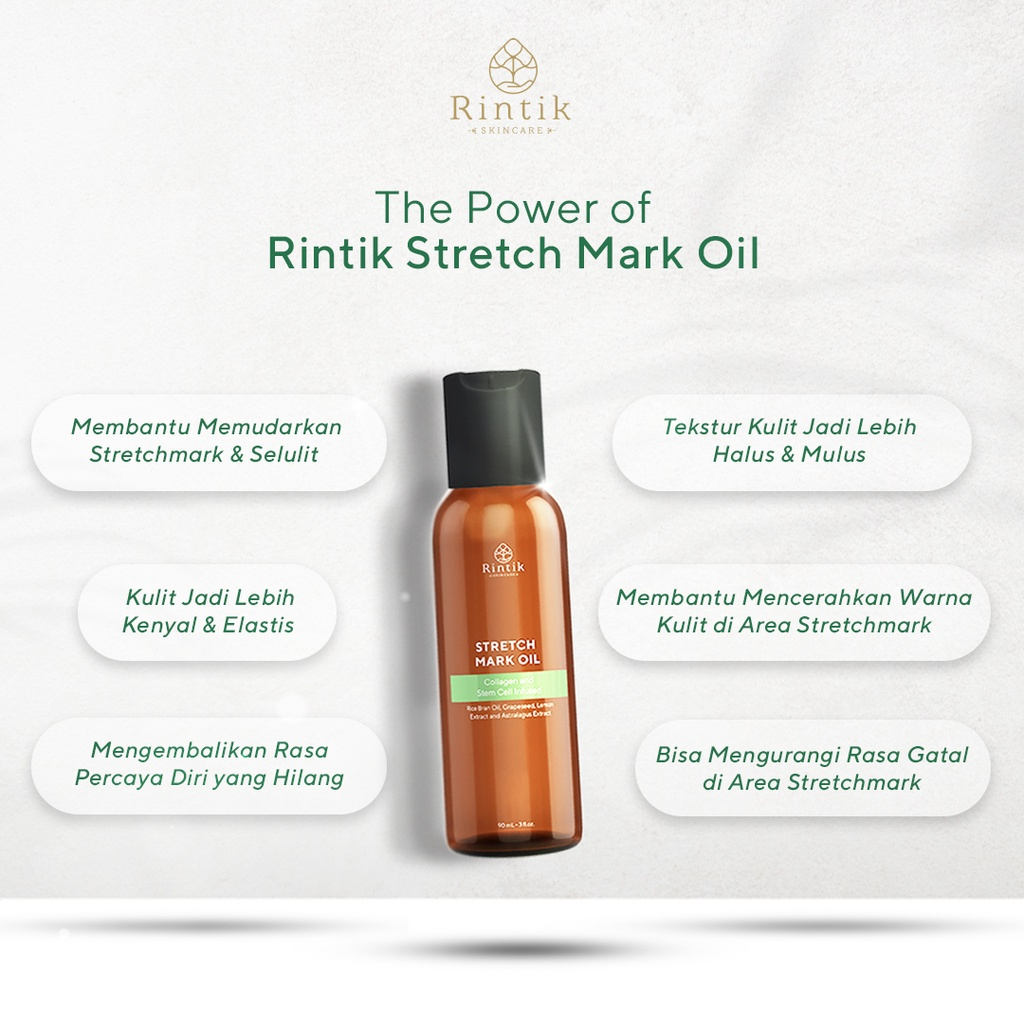 Jual Stretch Mark Selulit Oil By Rintik Skincare Penghilang/Pemudar ...
