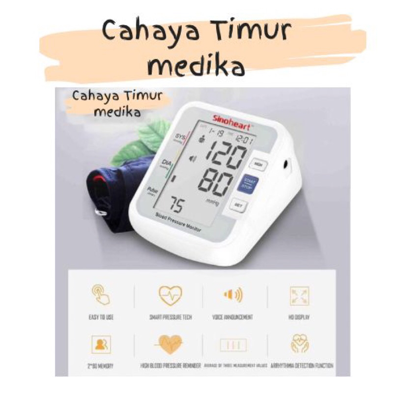 Jual Tensimeter digital SINOCARE otomatis BA-801 (tanpa adaptor ...
