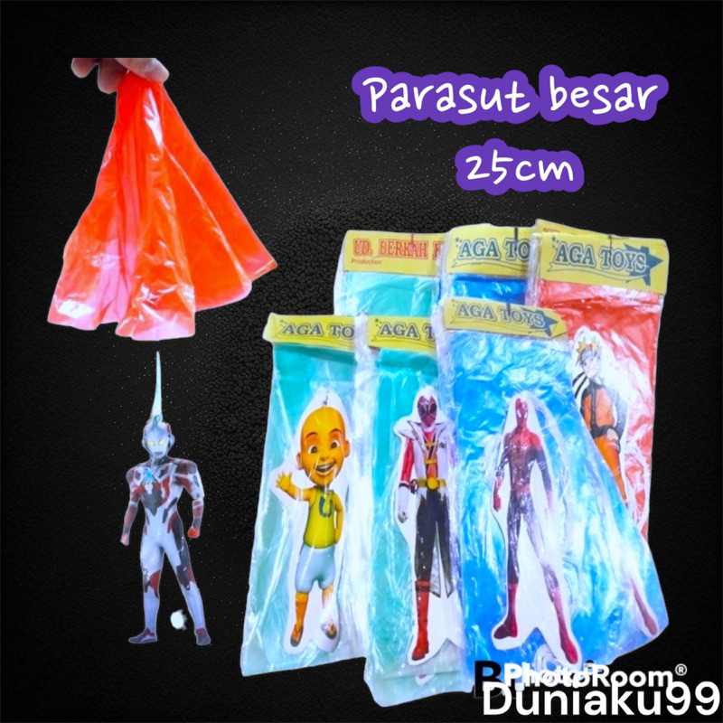 Jual 10pc mainan perasut ukuran besar / parasut terbang / mainan jadul ...