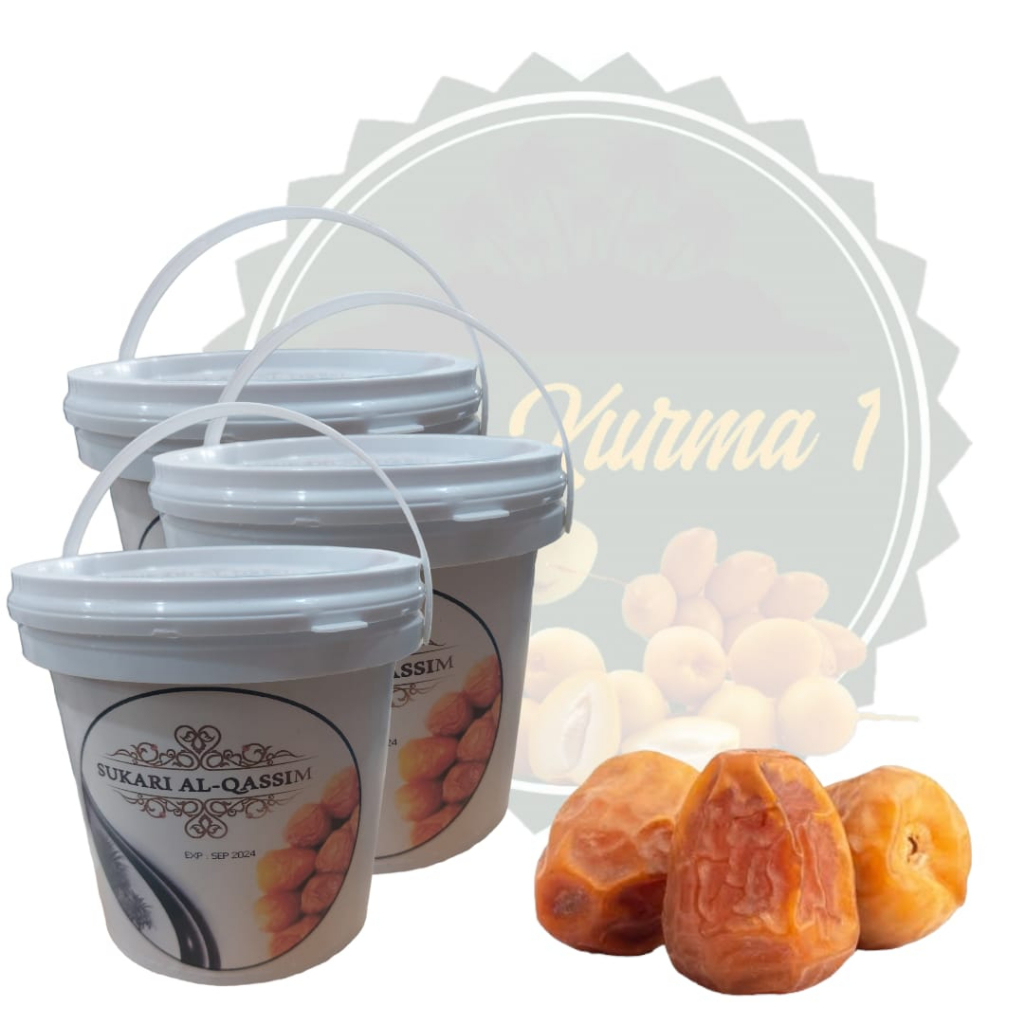 Jual Kurma sukari premium 650gr kemasan ember/al qossim | Shopee Indonesia
