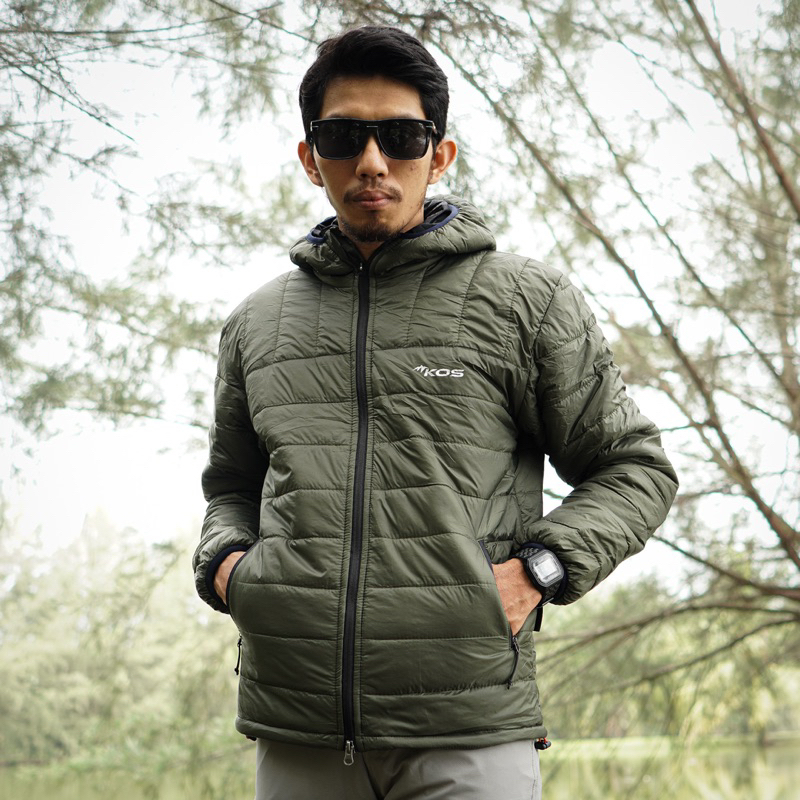 Jual Jaket Puffer + Stuff Sack Kos Kerinci - Jaket Musim Dingin Pria dan Wanita - Jaket Puffer ...