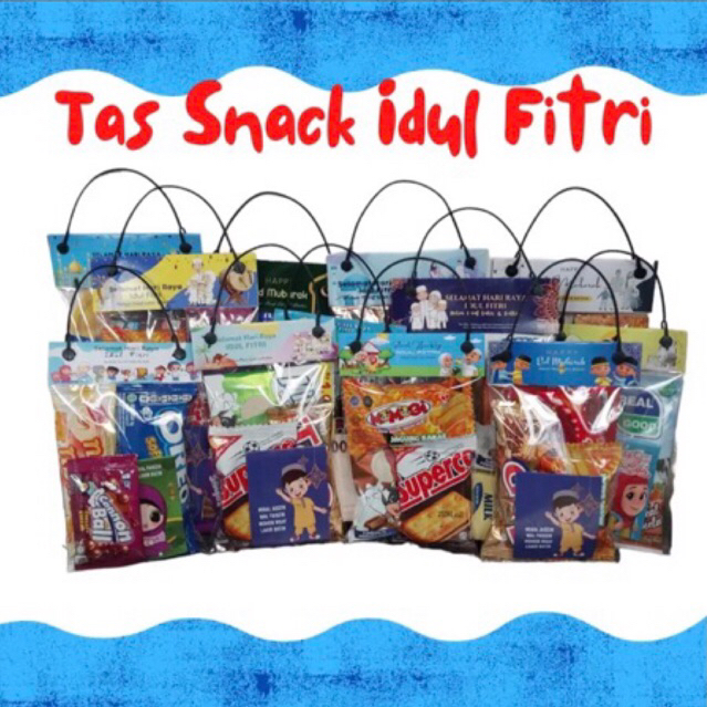 Jual Tas Snack Lebaran Plastik Label Lebaran Idul Fitri | Shopee Indonesia