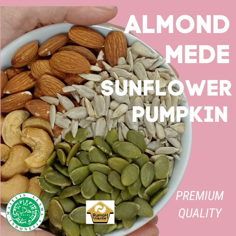 Jual TRAIL MIX 4 200GR KACANG MEDE KACANG ALMOND SUNFLOWER SEED DAN ...