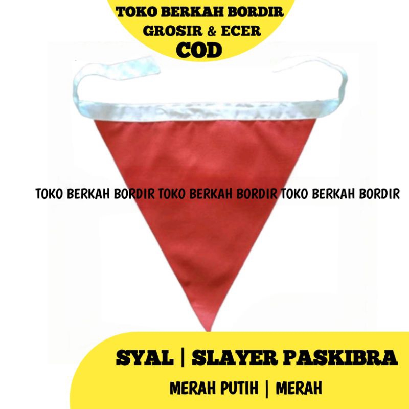 Jual Slayer syal scraft merah putih segitiga paskibra | Shopee Indonesia