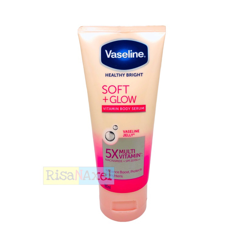Jual Vaseline Soft glow body serum 180ml | Shopee Indonesia