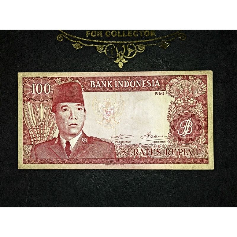 Jual UANG KUNO 100 RUPIAH SOEKARNO 1960 / UANG 100 RUPIAH SUKARNO ...