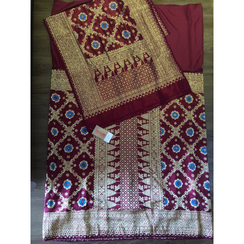 Jual Pesona Bari Songket Palembang Motif Lepus Berantai | Shopee Indonesia