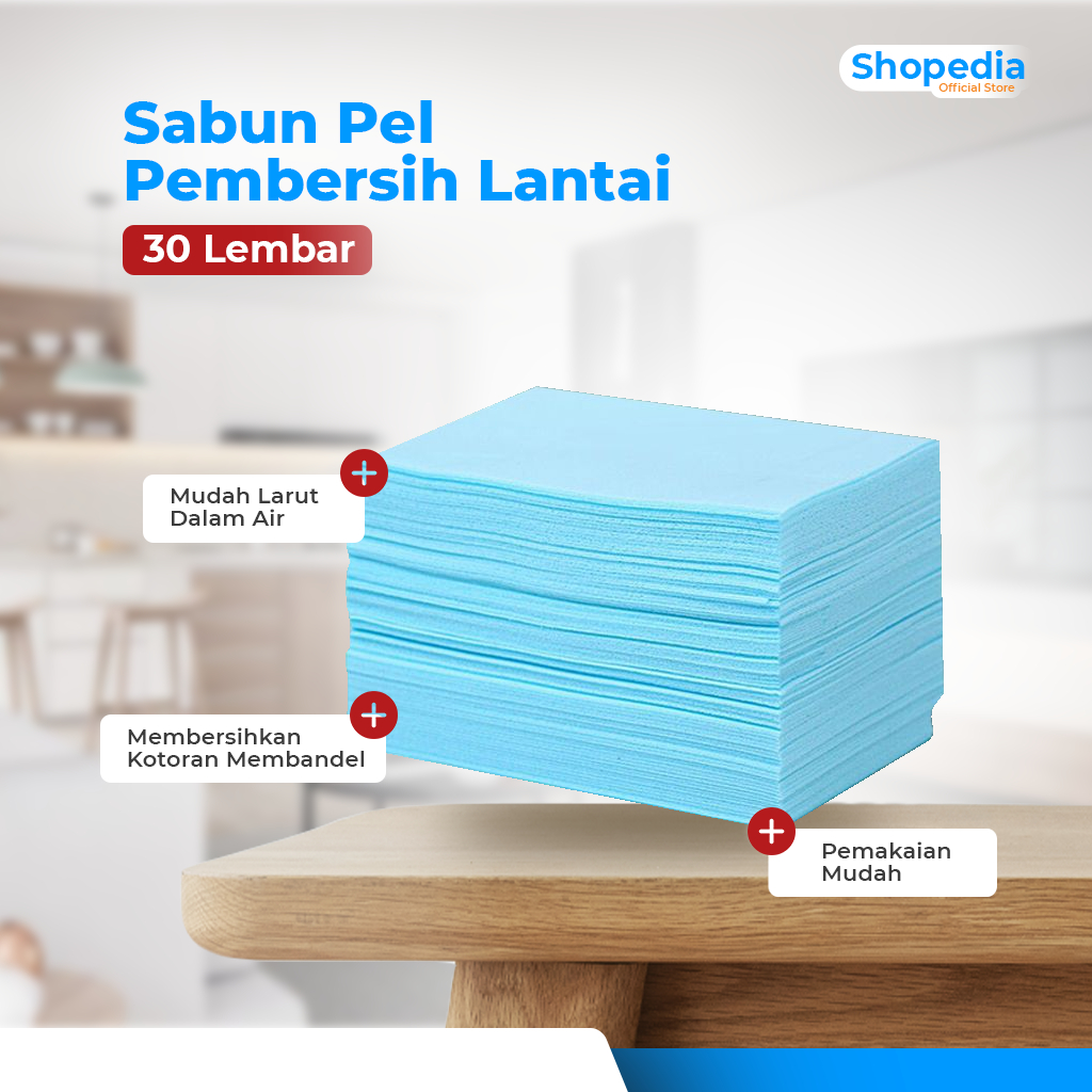 Jual Sabun Pel Kertas 30 Lembar Pembersih Lantai | Shopee Indonesia