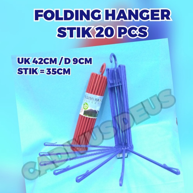 Jual HANGER LIPAT - HANGER FOLDING 20 STIK | Shopee Indonesia
