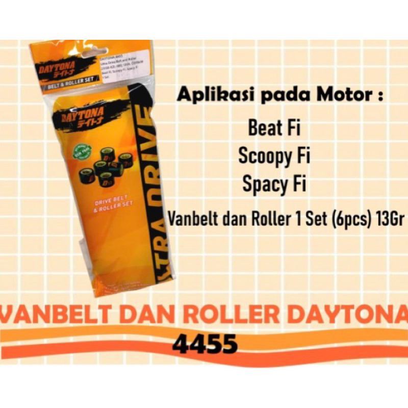 Jual Vanbelt + Roller Daytona Beat Fi / Scoopy Fi / Spacy Fi / Vario ...