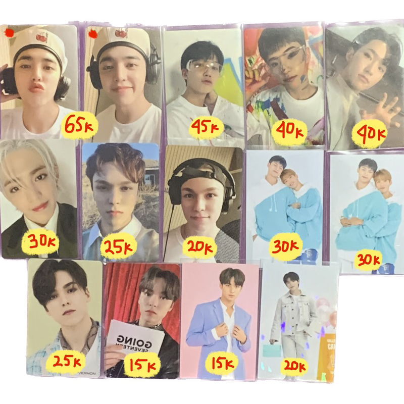 Jual PC PHOTOCARD SEVENTEEN SCOUPS JEONGHAN JOSHUA HOSHI WONWOO MINGYU DK VERNON DINO SEUNGKWAN ...