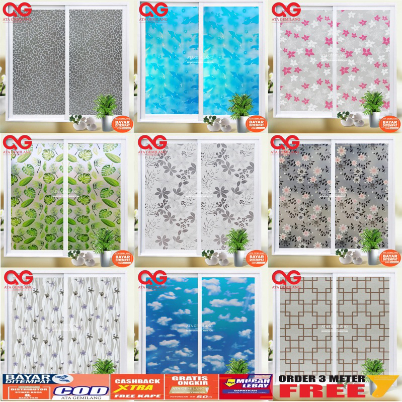 Jual Stiker Kaca Jendela Rumah/Sticker Kaca/Stiker Jendela/Stiker Kaca ...