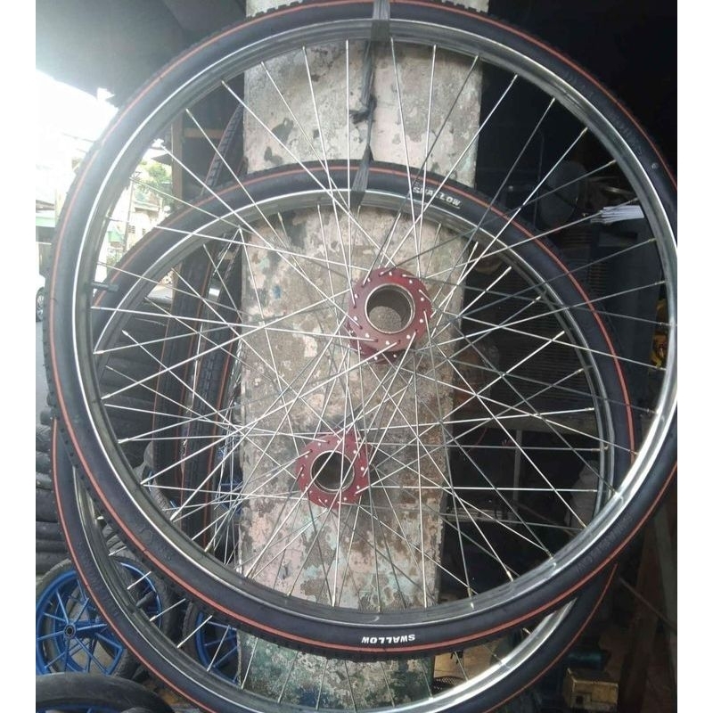 Jual 1 Set Roda gerobak+as | Shopee Indonesia