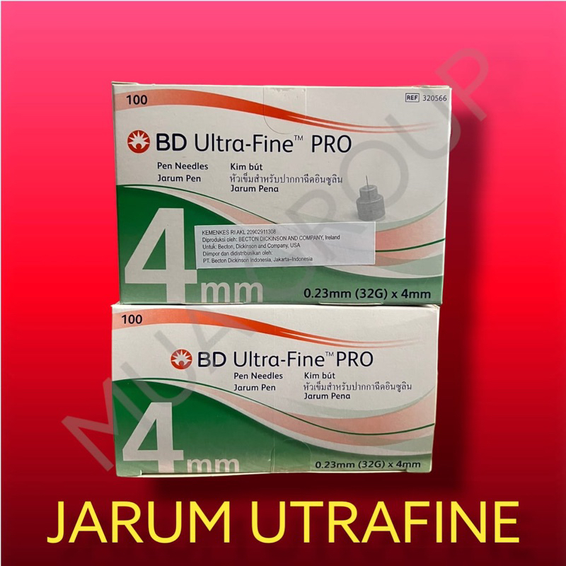 Jual Jarum Ultrafine 32G 0,23mm x 4mm HIJAU Jarum Insulin Ultra Fine BD BOX | Shopee Indonesia
