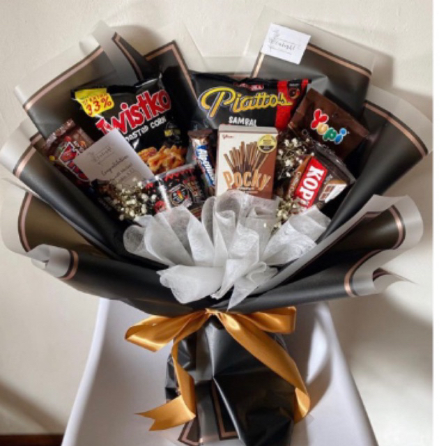 Jual Snack Bouquet Buket Snack Bisa Pilih Warna Tema | Shopee Indonesia