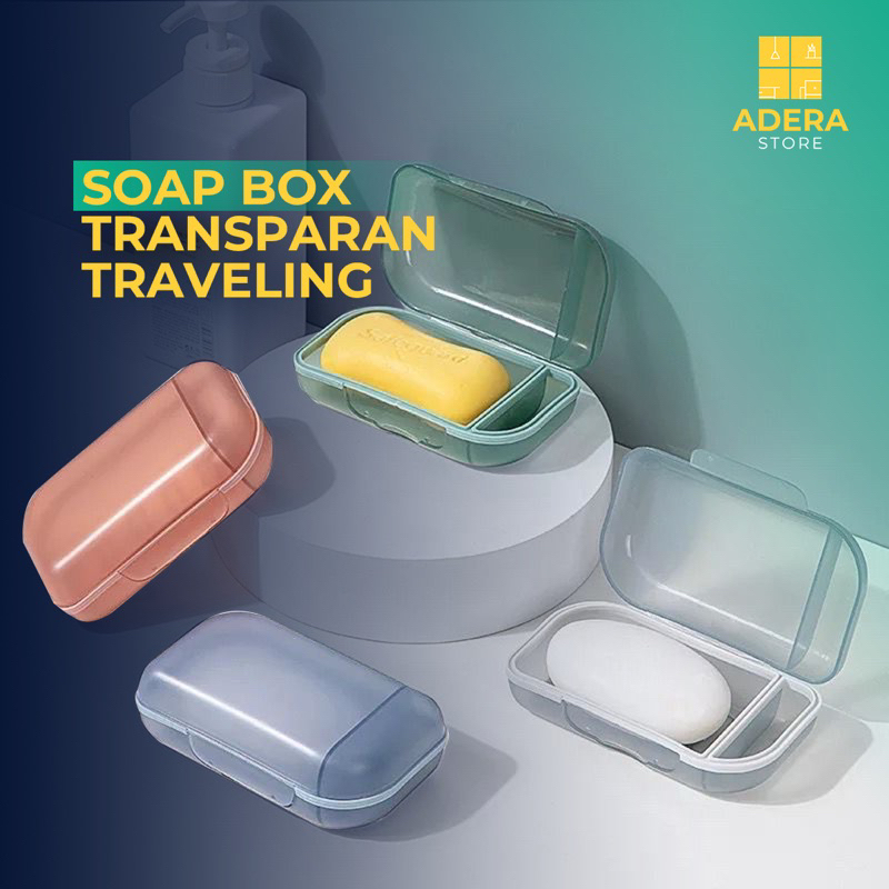 Jual tempat sabun batang rak sabun travel portable soap box dengan ...