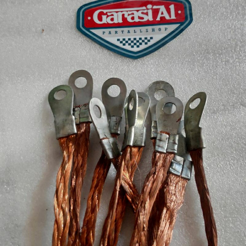 Jual Brained Engine Ground Bonding Strap Kabel Tembaga 30cm | Shopee ...