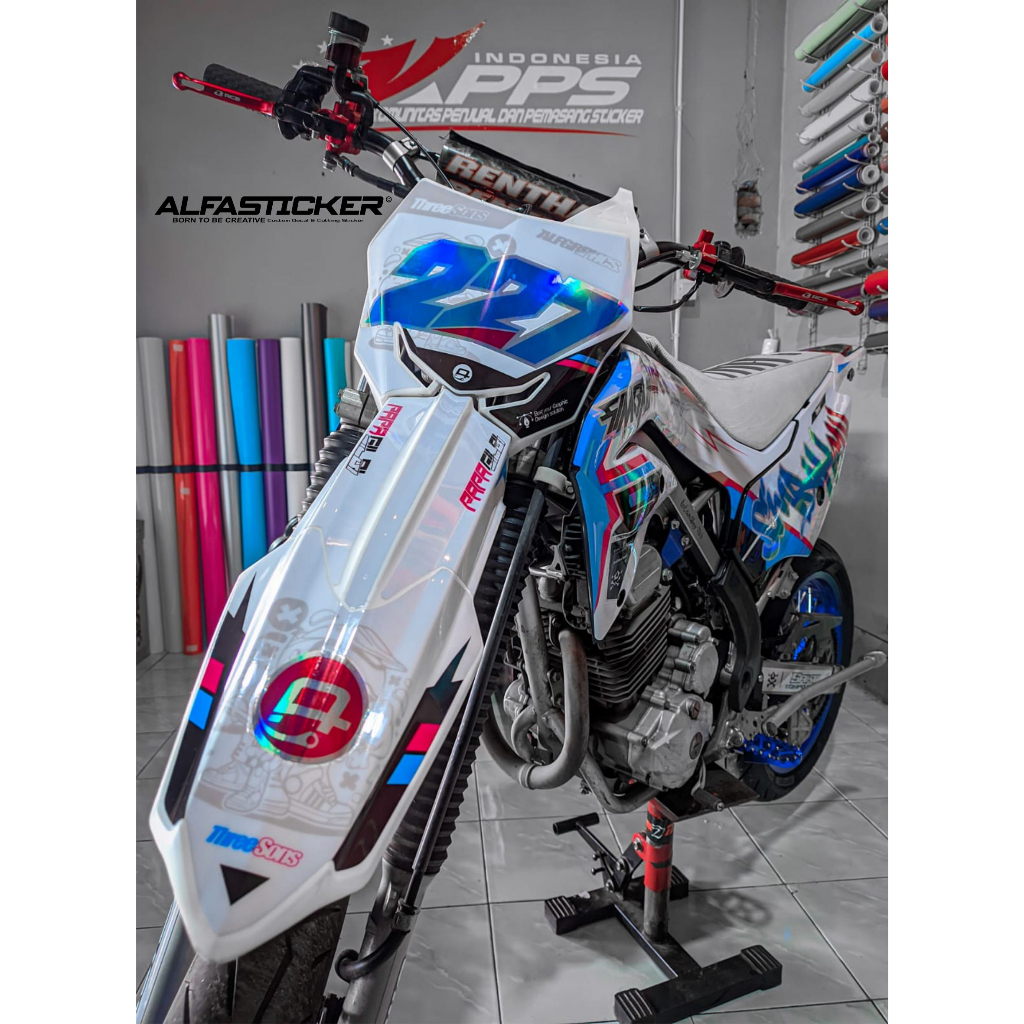 Jual DECAL STICKER MOTOR KLX 230 KOMBINASI CUTTING HOLOGRAM KLX 12.25 ...