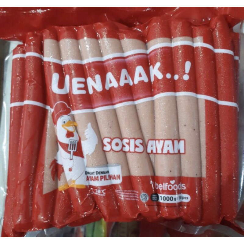 Jual Belfoods Uenak Sosis Ayam 1kg | Shopee Indonesia
