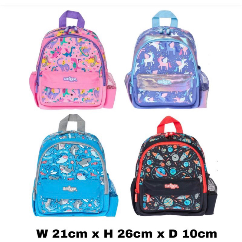 Jual smiggle tiny backpack shark ransel anak TK upside down | Shopee ...