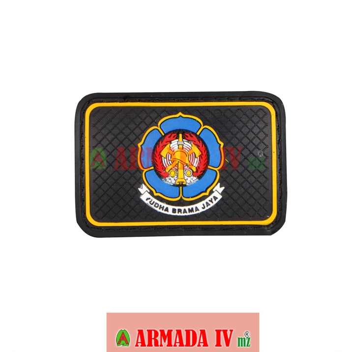 Jual Patch Rubber Velcro Logo DAMKAR Rekatan Kotak | Shopee Indonesia