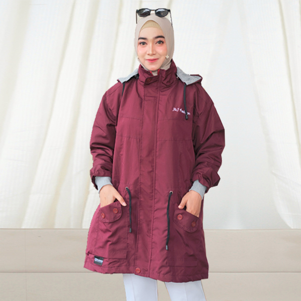 Jual JAKET CEWEK PREMIUM HIJAB PARKA XXL PARASUT IMPORT JACKET WANITA ...