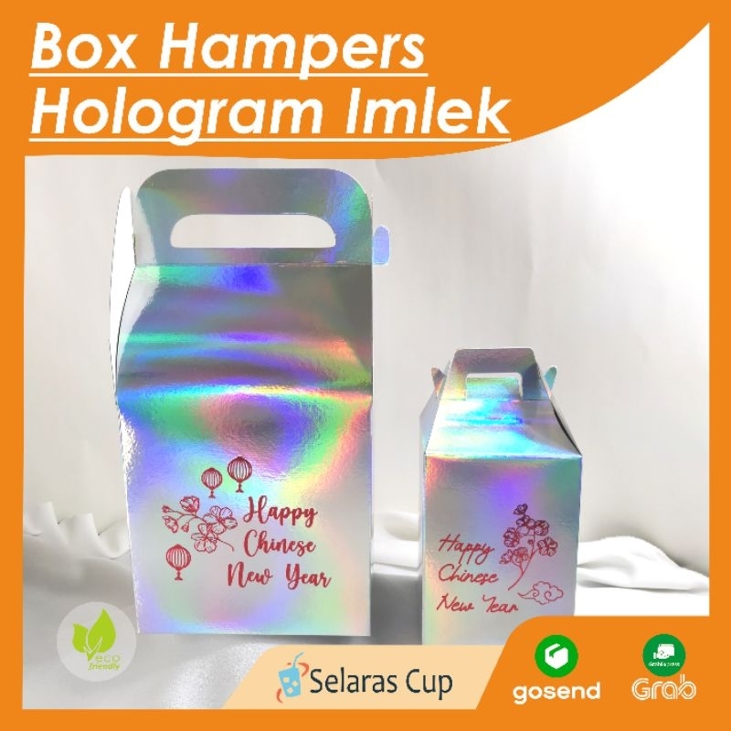 Jual ISI 10 box hampers hologram imlek - kotak kado hadiah - dus lucu ...