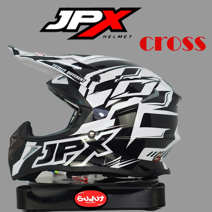 Jual Helm Trail JPX Cross Original X12 Motif hitam putih Premium ...