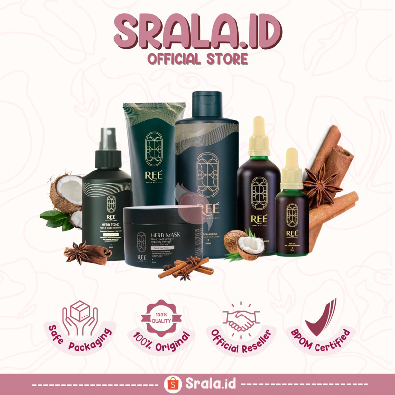 Jual REE DERMA HAIR CARE ( SHAMPOO CONDITIONER TONIC, HOT OIL & HERB ...