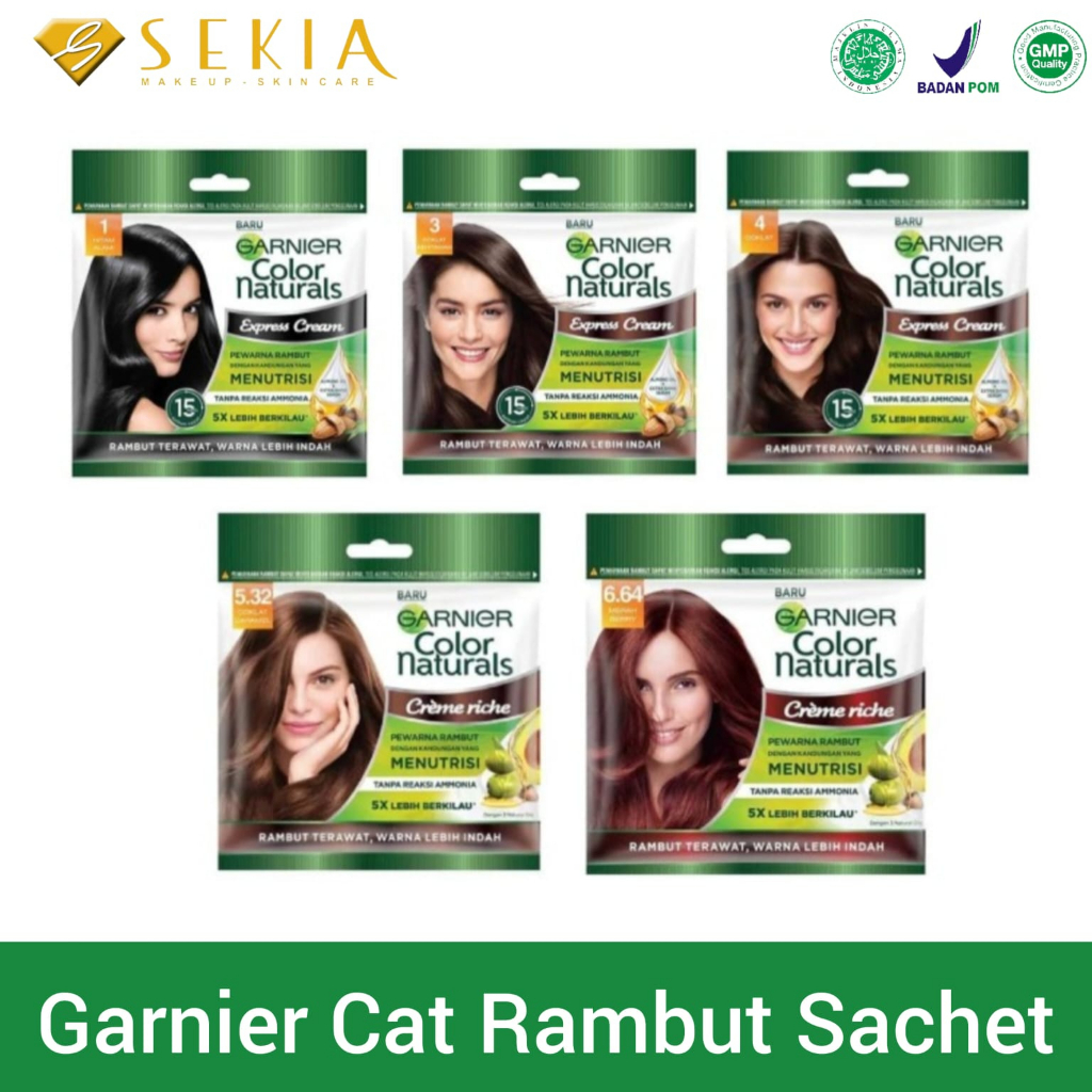 Jual Garnier Cat Rambut Sachet / Pewarna Rambut Garnier | Shopee Indonesia