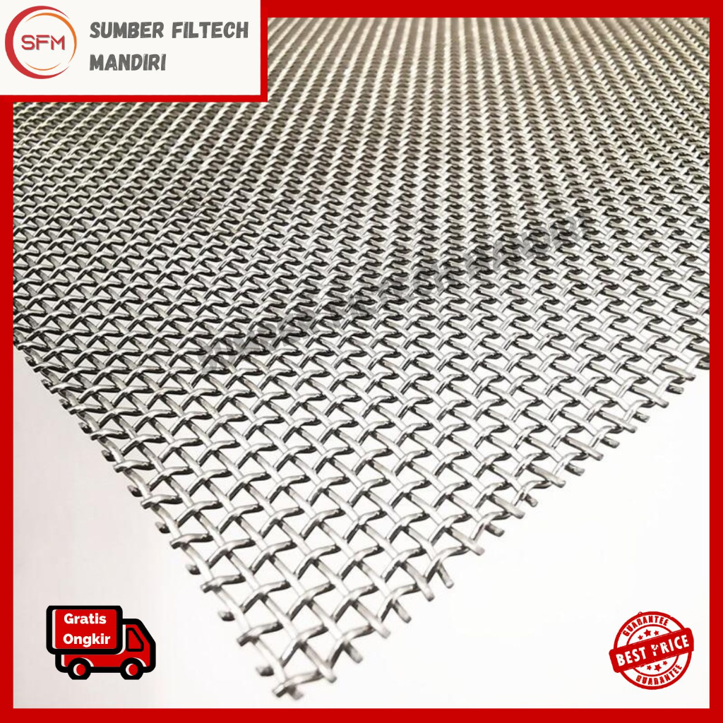 Jual Wire Mesh Screen Carbon Steel Lubang: 25mm, Tebal: 8mm (1m x 1m ...