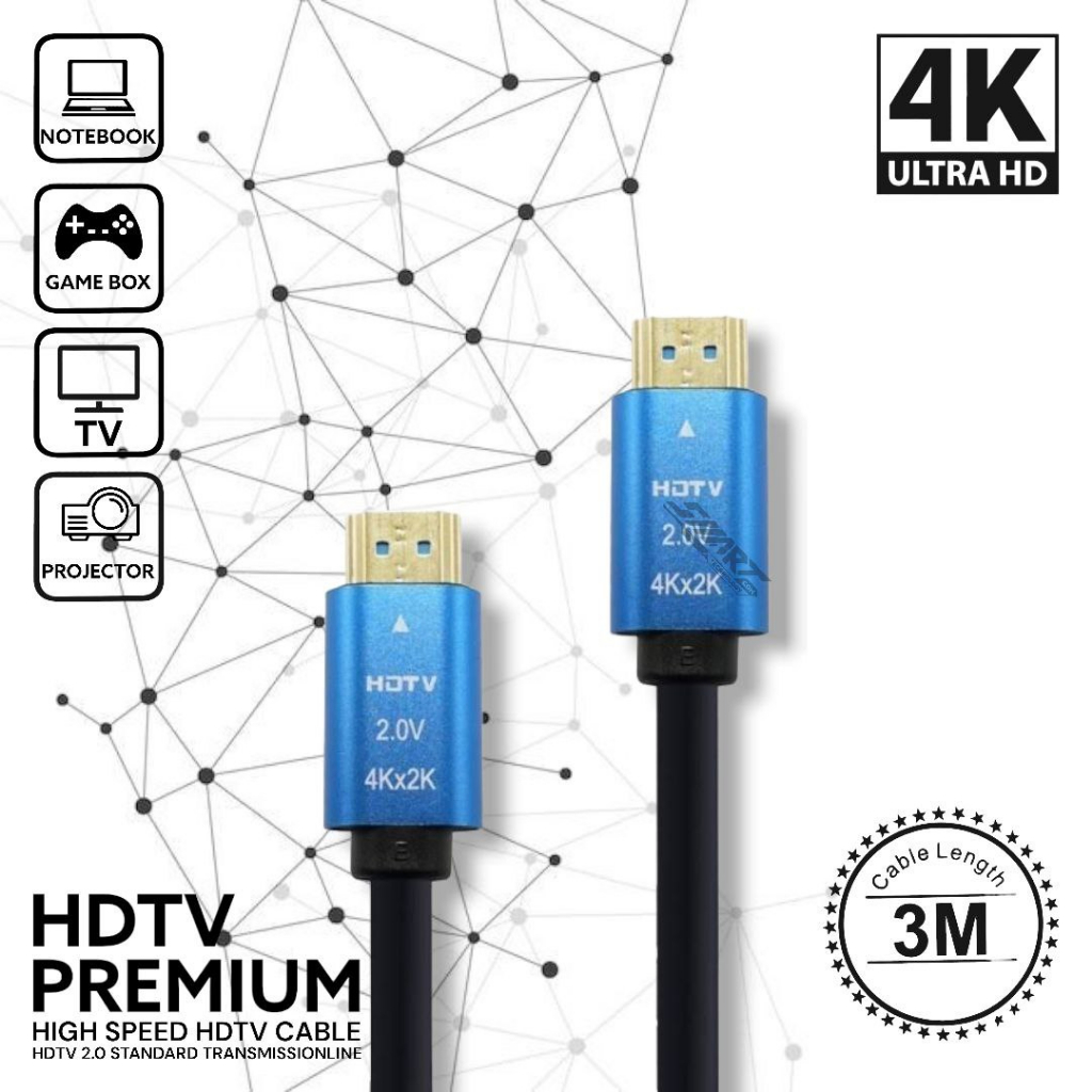 Jual Kabel HDMI 4K Panjang 3M | Shopee Indonesia