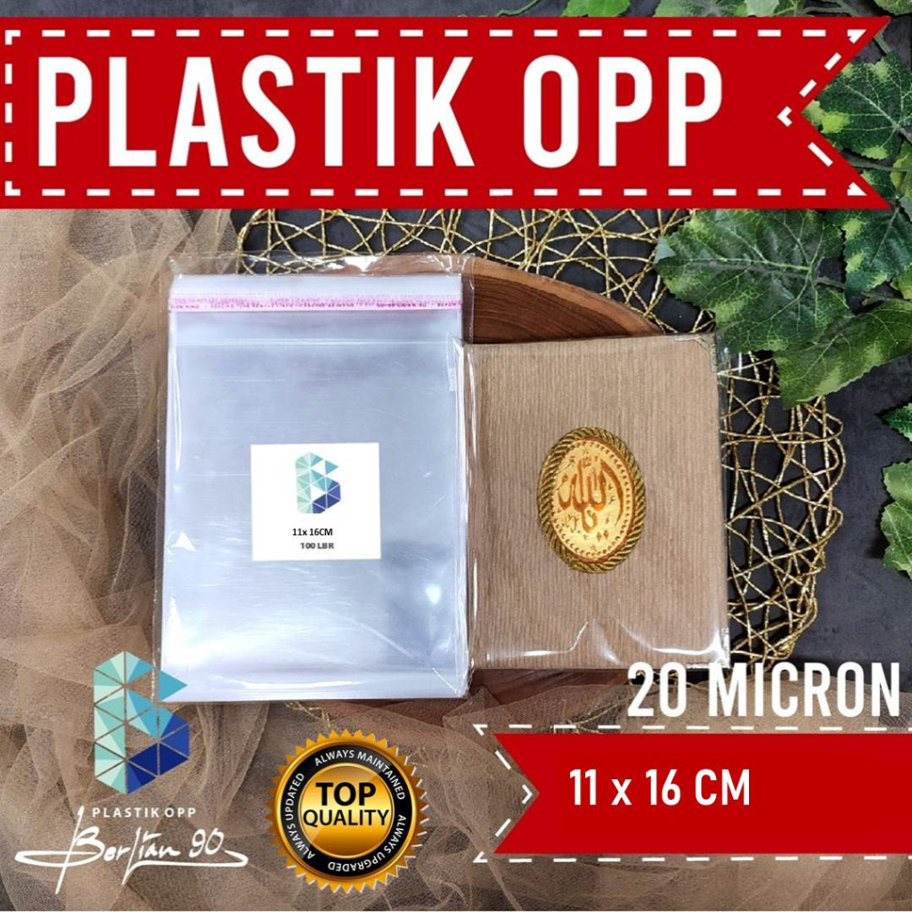 Jual 11X16 CM PLASTIK OPP (SEAL/LEM) TEBAL 18 MIC ASLI / PLASTIK KEMASAN AKSESORIS SOUVENIR ISI ...