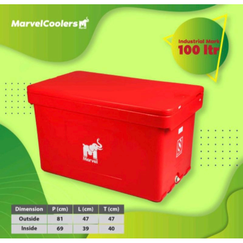 Jual Cooler Box Box Es 100 Liter Marvel | Shopee Indonesia