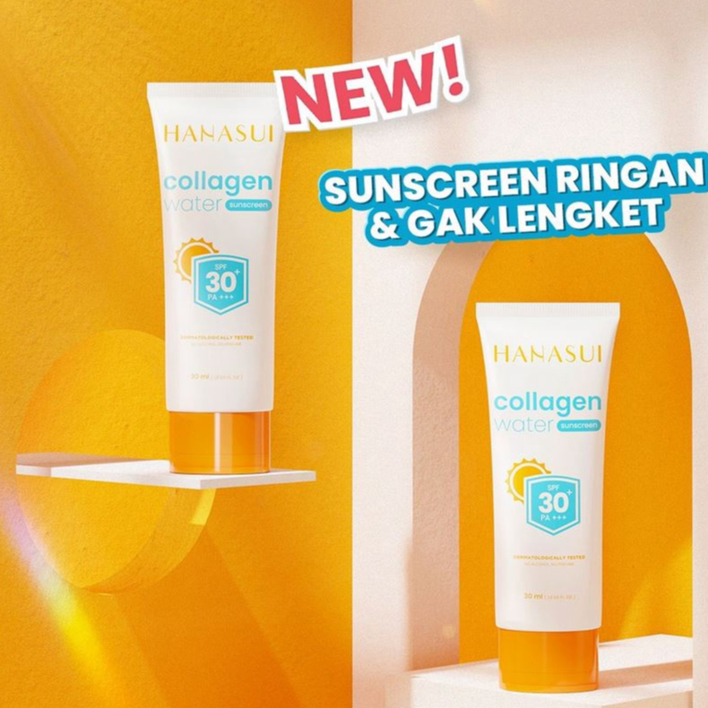 Jual LIVI - Hanasui Collagen Water Sunscreen SPF 30++ 30ml | Shopee ...