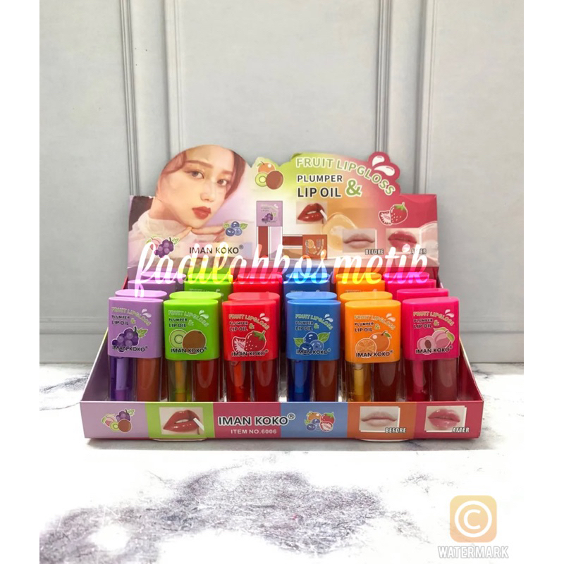 Jual [LUSINAN] Lip Oil Lipgloss Iman of Noble Matte Gloss Fruit Edition ...