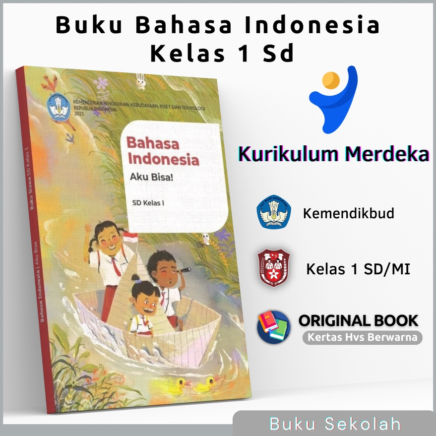 Jual Buku Pelajaran Paket Bahasa Indonesia Kelas 1 SD Kurikulum Merdeka Belajar Kurmer Kumer ...