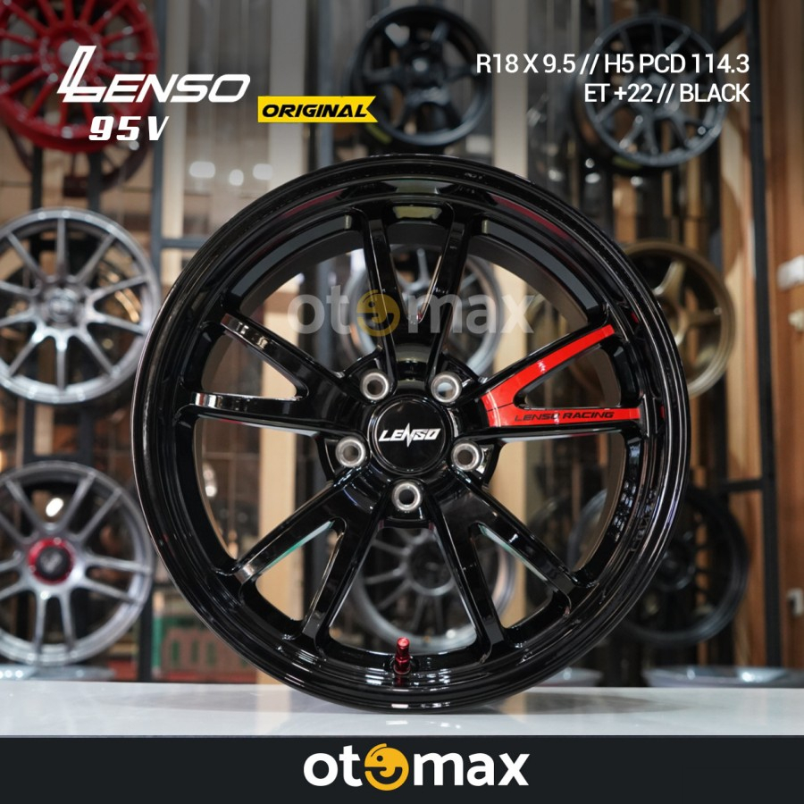 Jual Velg Mobil Lenso 95V Original Ring 18 Black | Shopee Indonesia
