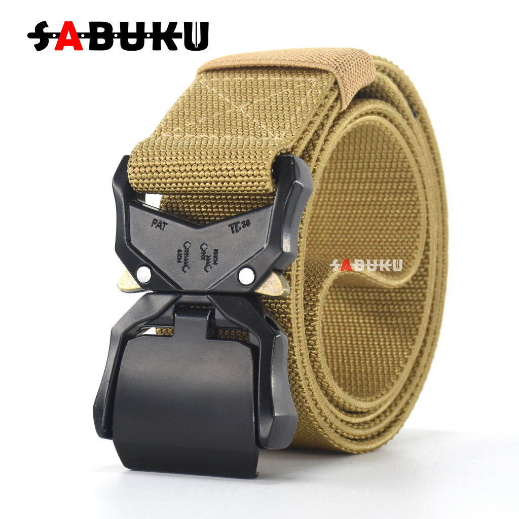 Jual [S&K] Ikat Pinggang Pria Nylon Canvas Sabuk Tactical Gesper ...