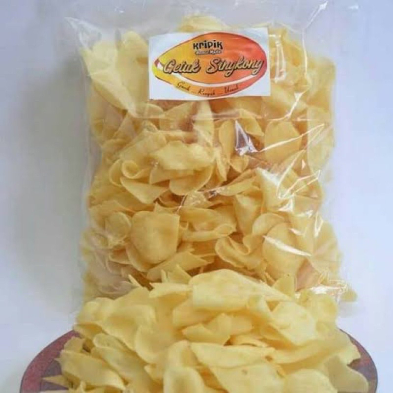 Jual KERIPIK GETUK SINGKONG CRISPY 250gr (ASIN / PEDAS / BAWANG) | Shopee Indonesia