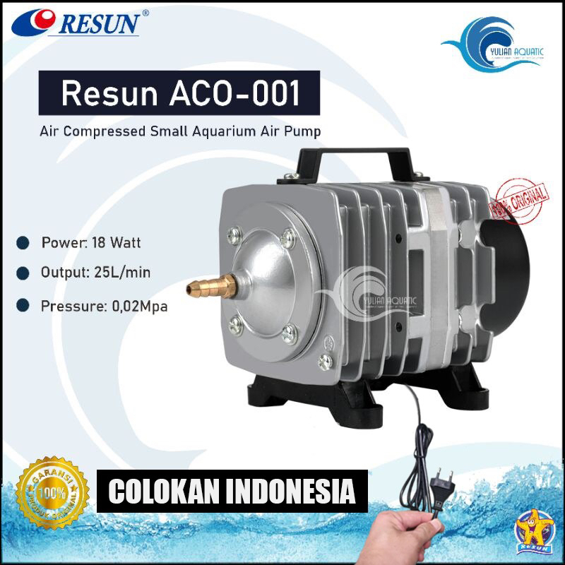 Jual RESUN ACO-001 Pompa Udara Aerator Colokan Indo | Shopee Indonesia