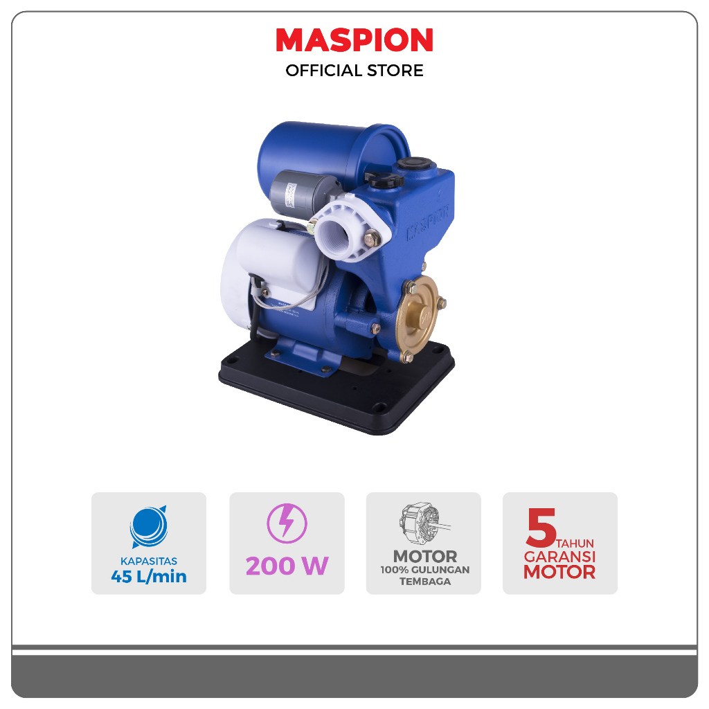 Jual Maspion Water Pump Mesin Pompa Air Otomatis MWP-202 AT | Shopee ...