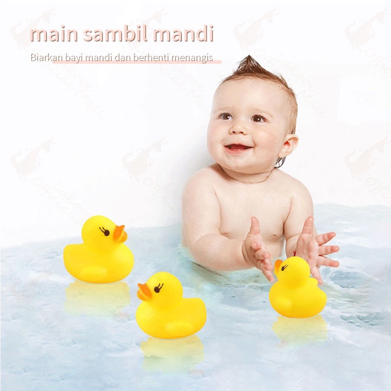 Jual 1pcs Mainan Mandi Anak Bebek Karet Mainan bayi Dengan Bunyi RK2 ...