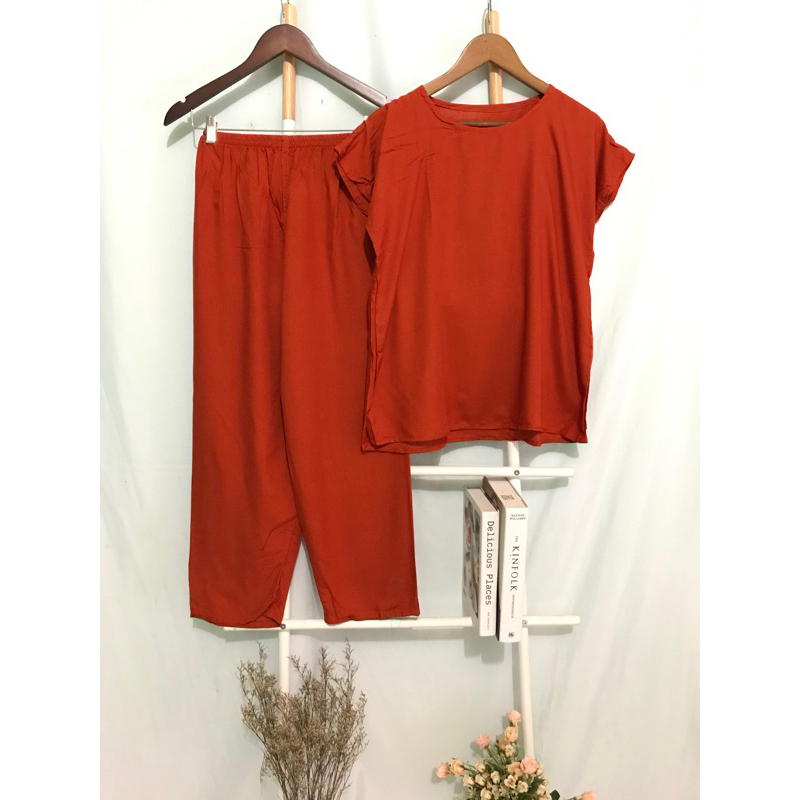 Jual SETELAN RAYON POLOS JUMBO | ONESET RAYON POLOS JUMBO XXL | PIYAMA ...