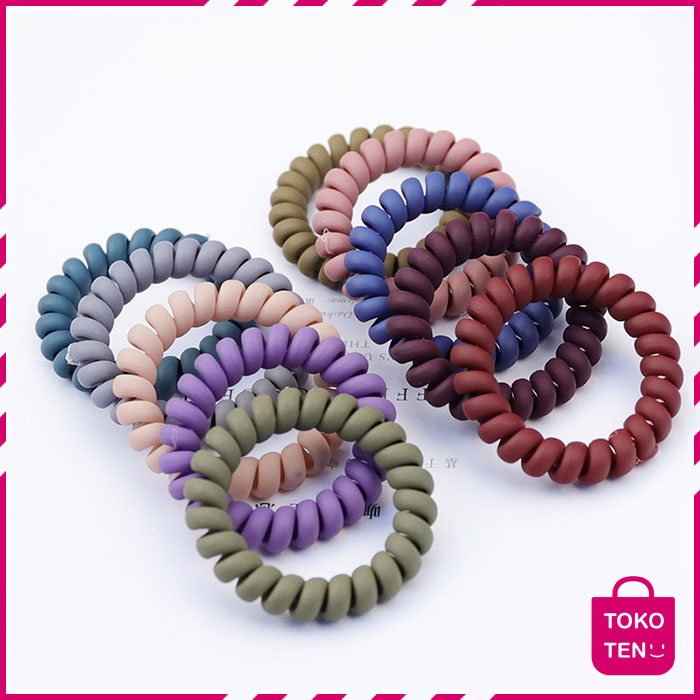 Jual Tokoten - Ikat Rambut Spiral - Ikat Rambut Warna Warni - Aksesoris ...